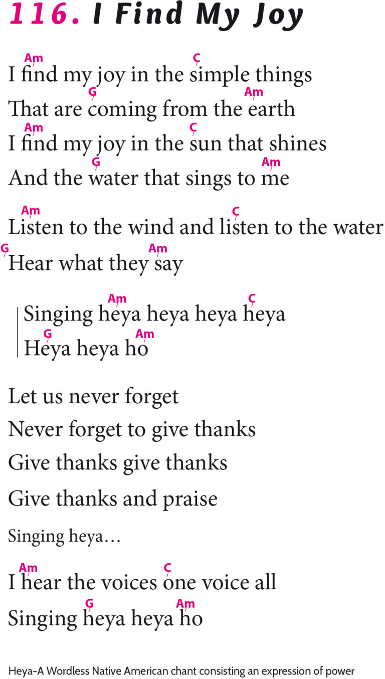 I Find My Joy - SONG-CIRCLE