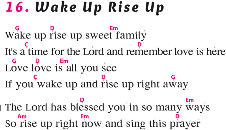 Wake Up Rise Up - SONG-CIRCLE